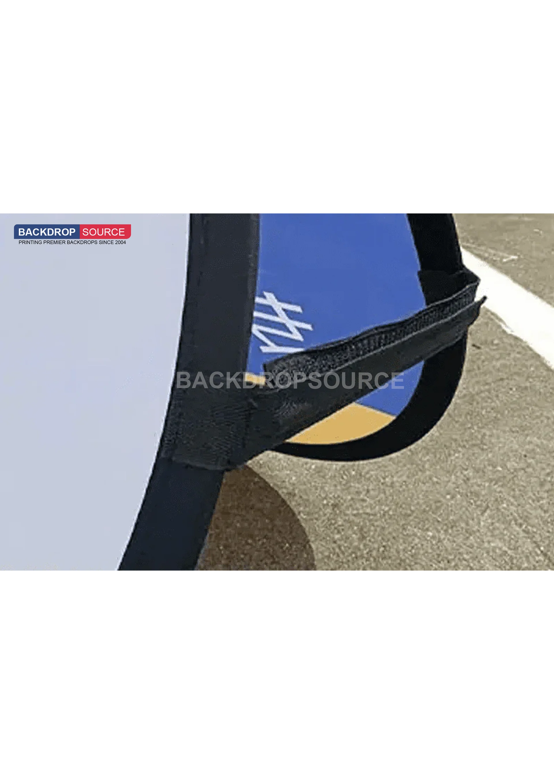 Pop Up Fabric Velcro Media Wall